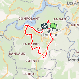 Randonnée Marche à SAINT-JACQUES-D'AMBUR: Château d'Ambur - SityTrail