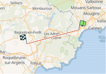 Randonnée Marche à Mandelieu-la-Napoule: la lieutenante - SityTrail